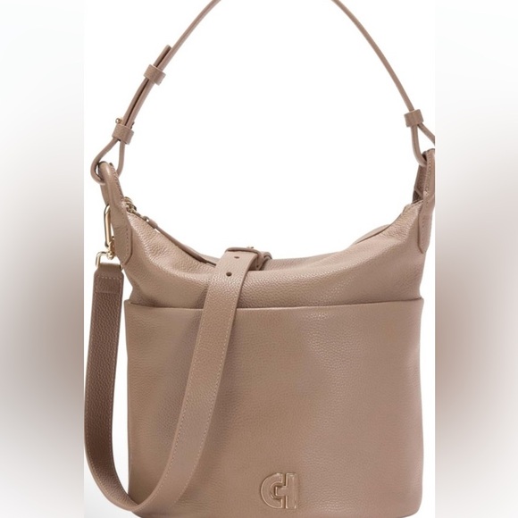 Cole Haan | Bags | Cole Haan Soft Leather Bucket Bag Blue Wing Teal ...